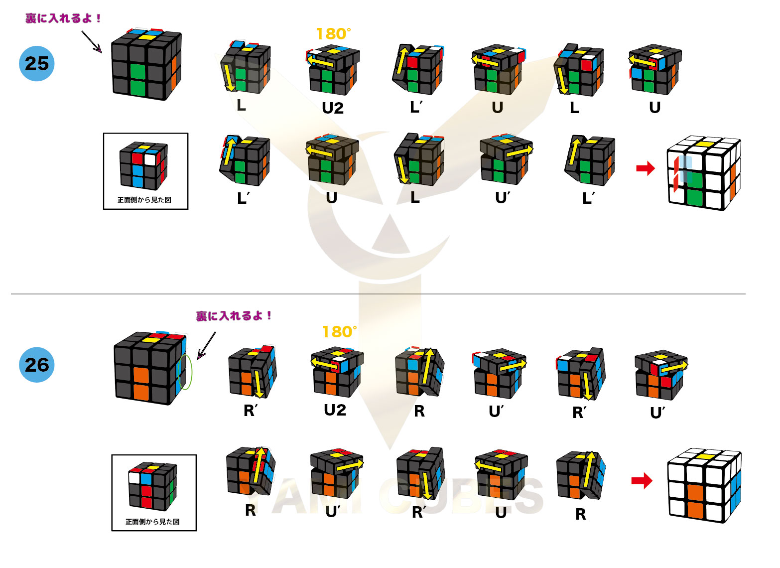 裏F2L手順と特殊F2L手順一覧 – YAMI CUBES 公式ヤミブログ