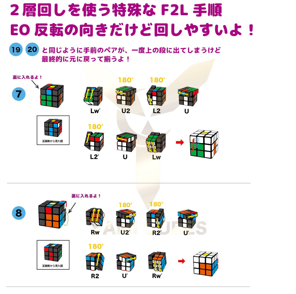 裏F2L手順と特殊F2L手順一覧 – YAMI CUBES 公式ヤミブログ